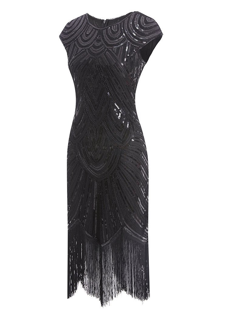 4 Colors 1920s Sequined Flapper Dress – Jolly Vintage