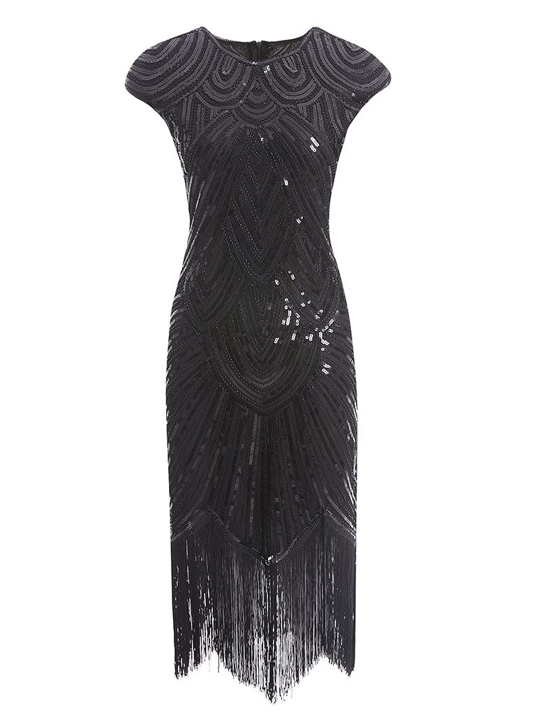 4 Colors 1920s Sequined Flapper Dress – Jolly Vintage